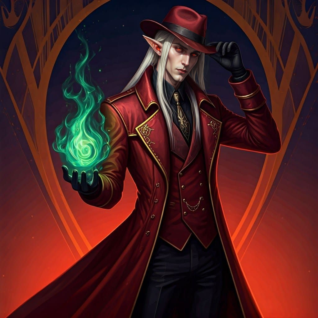 Cylas Aetherman v7 - High Elf Gentleman of Amber Eyes in Dec...