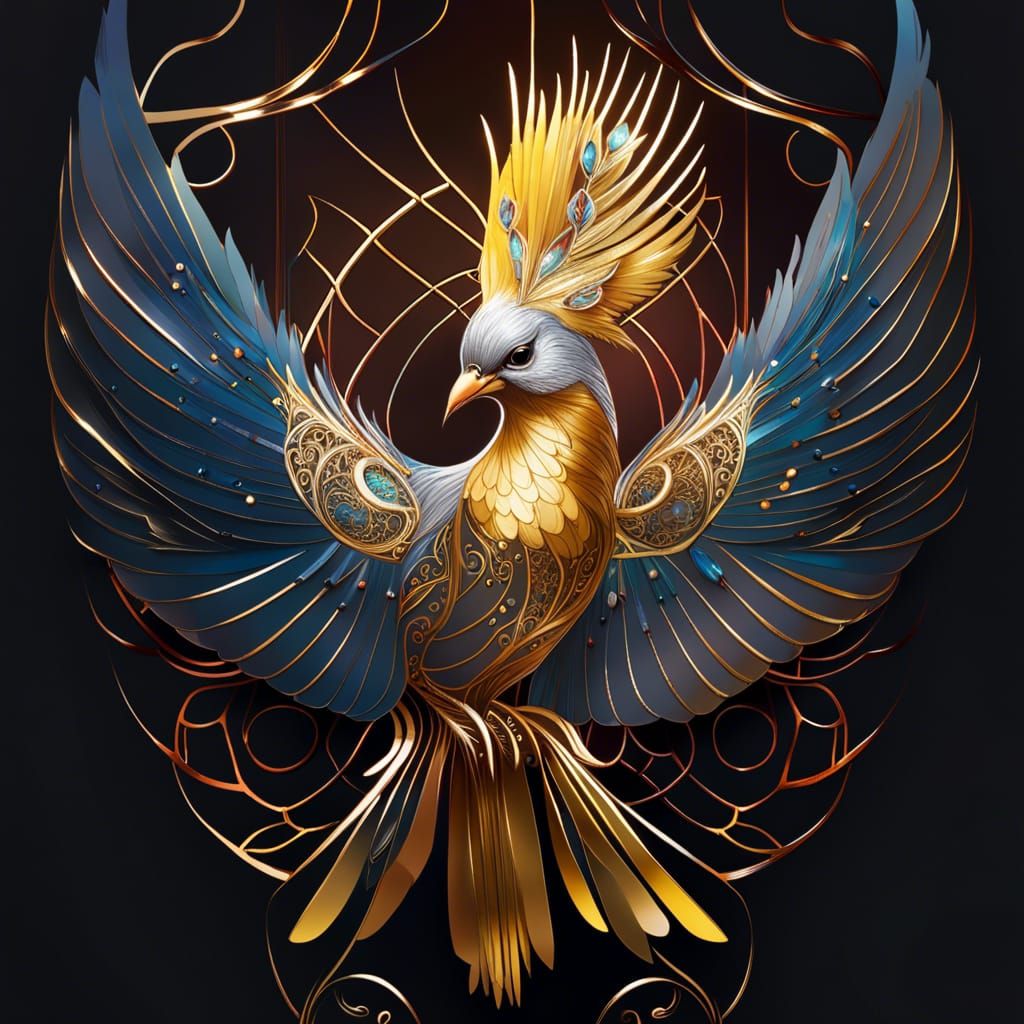 Golden Bird #32 : r/nightcafe