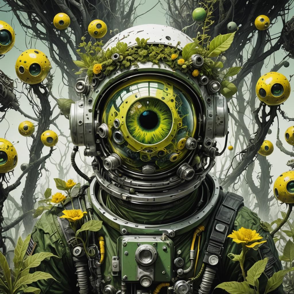 Alien farmer - AI Generated Artwork - NightCafe Creator