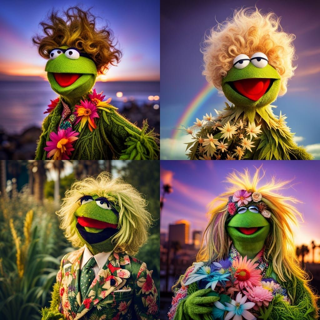 Herbie, the Cannabis Connoisseur Muppet - AI Generated Artwork ...