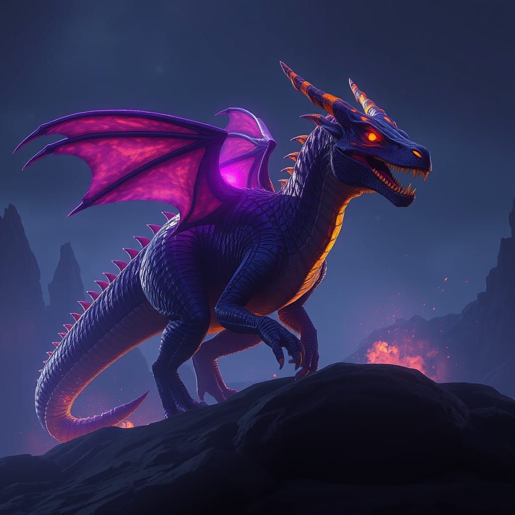 dinosaur dragonr hybrid - Cyberpunk Dragon-Dinosaur Masterpi...