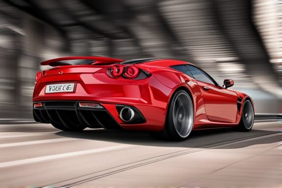 Night Cafe racers - Red one - AI Generated Artwork - NightCafe Creator