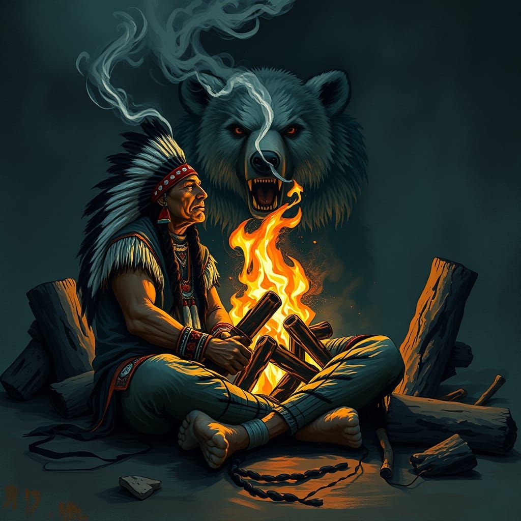 A Native American Bear Spirit - A Native American Bear Spiri...