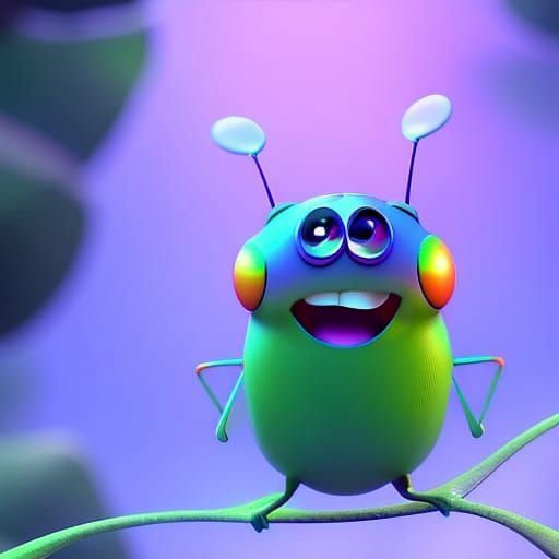 Smile Bug, Excited to See You (alien species variant) - AI Generated ...