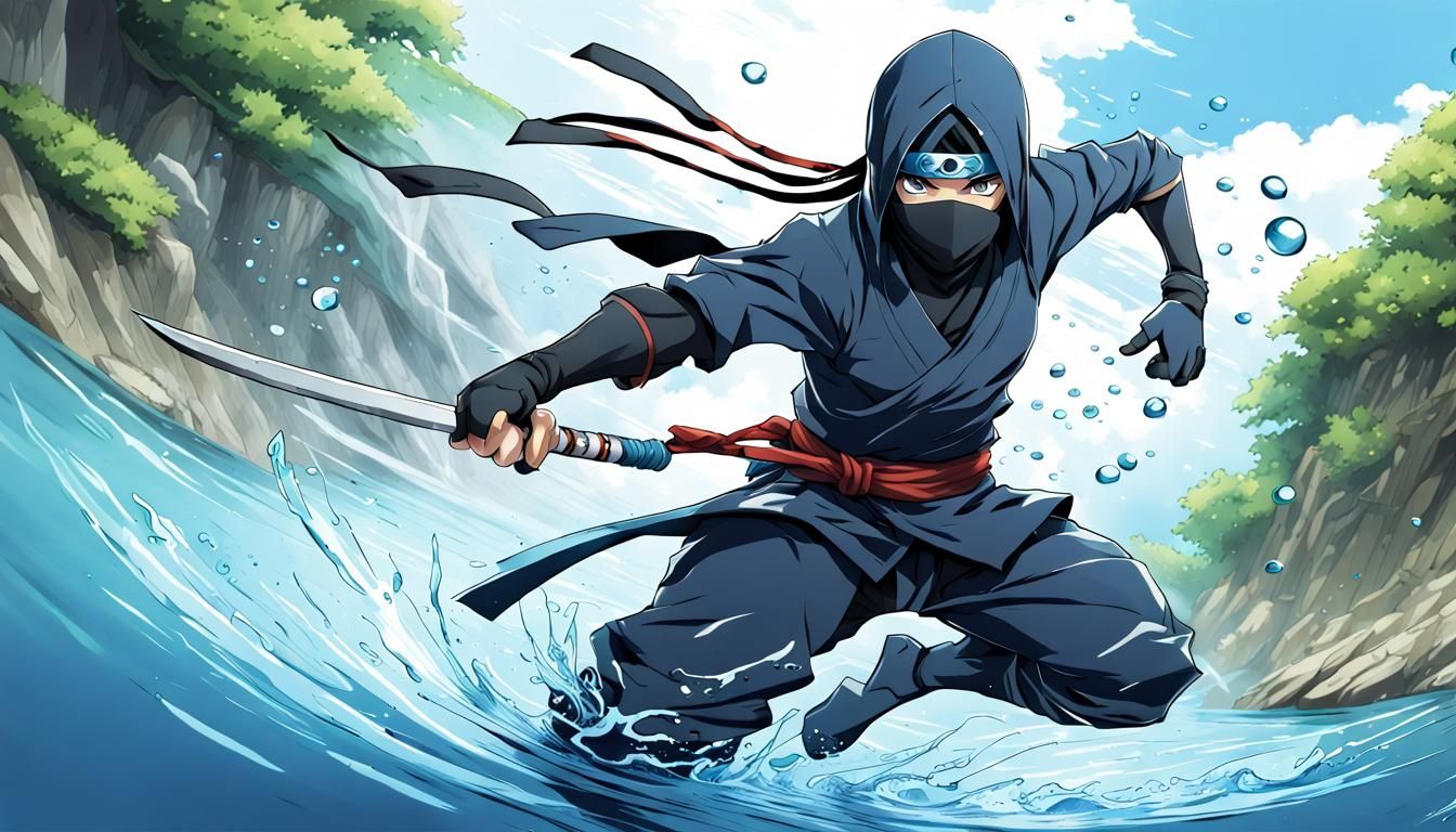 Water Ninja by artist "anime", Anime Key Visual, Japanese Manga, Pixiv ...