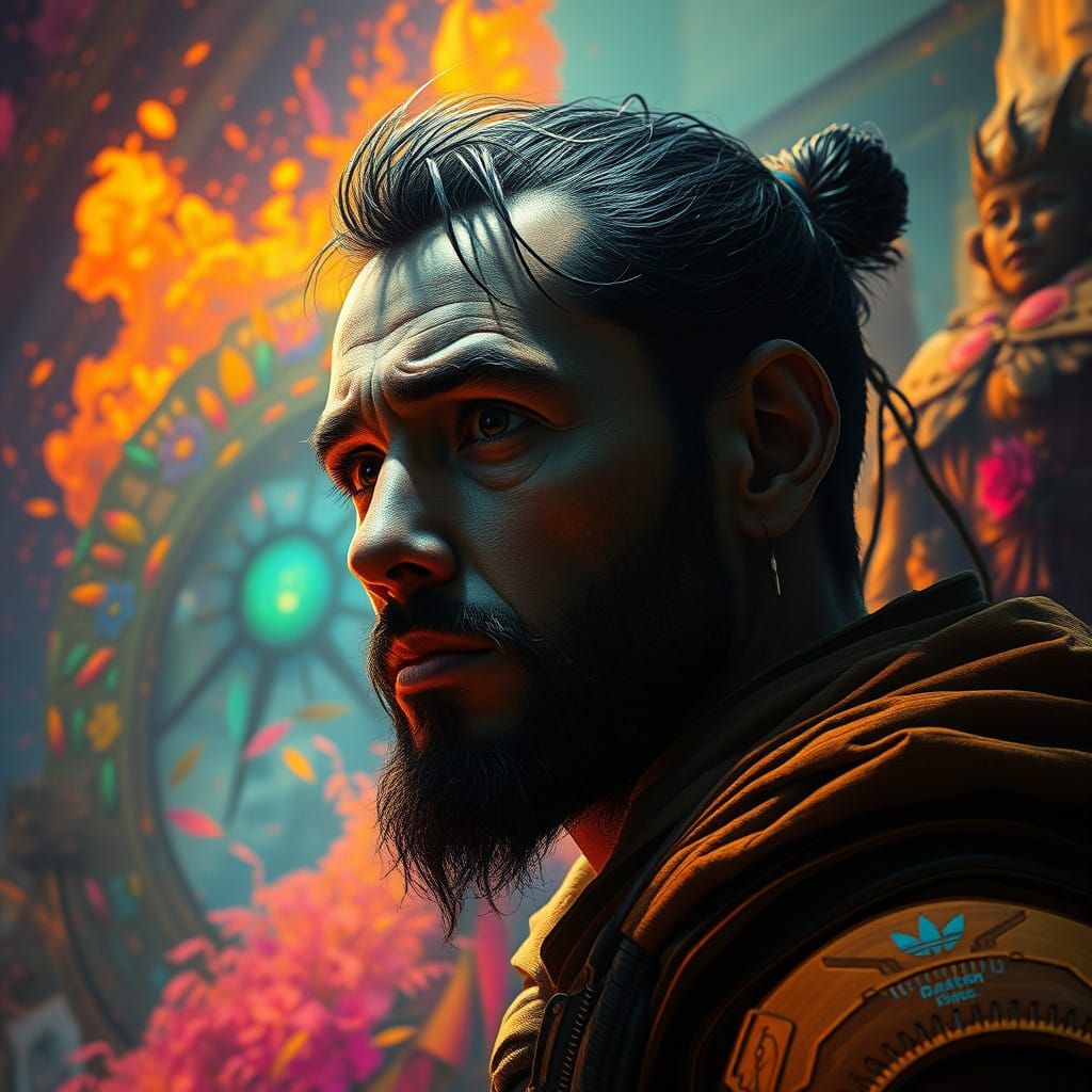 Hyperrealistic Concept Art Scene with Dramatic Lig... - AI Art