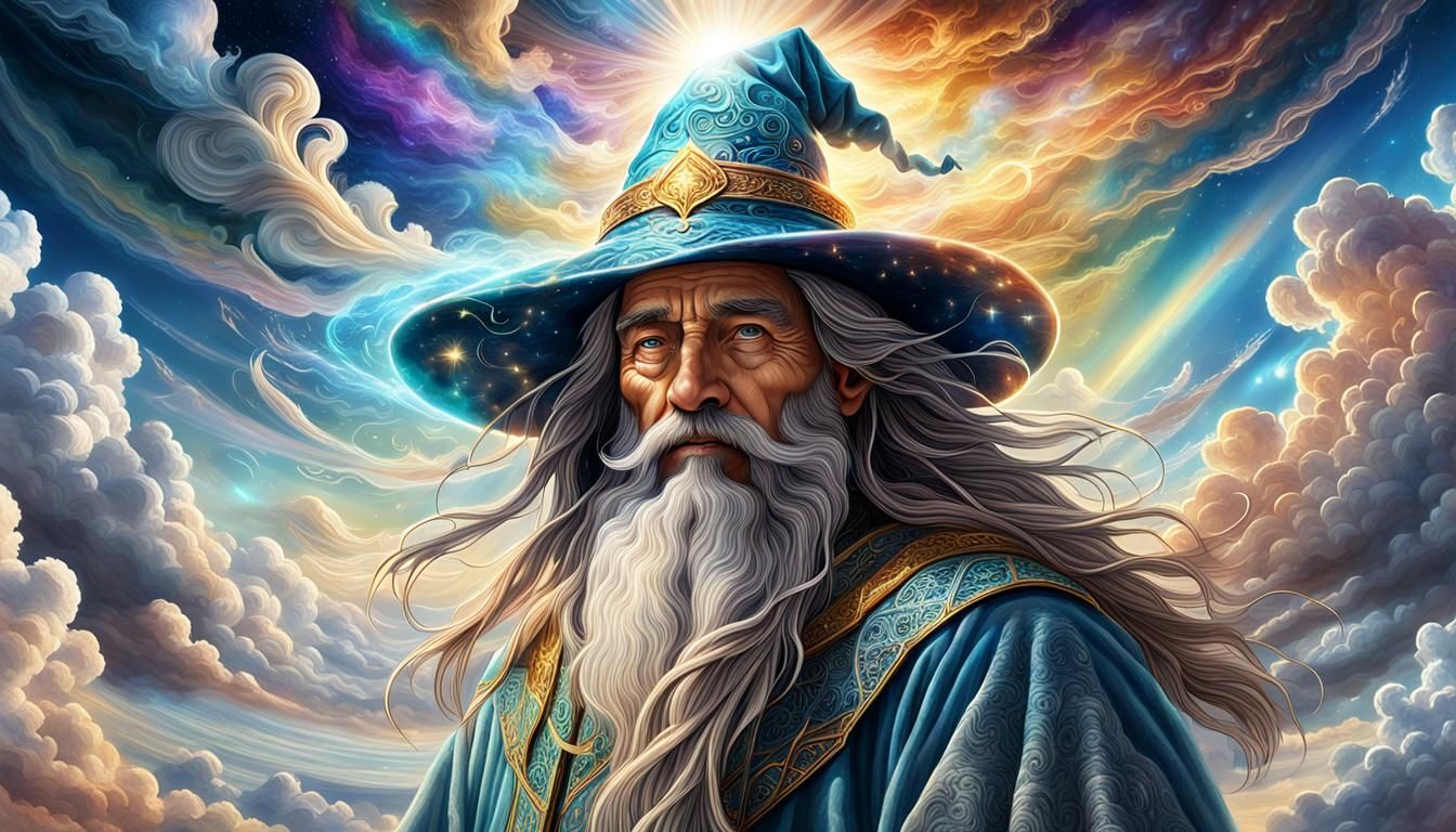 All Knowing Wizard - AI Generated Artwork - NightCafe Creator