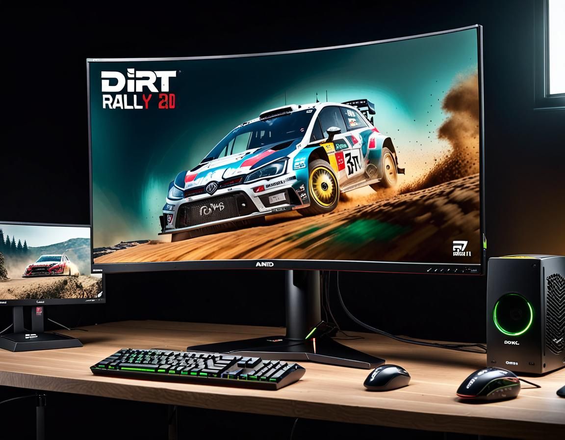 Dirt rally 2.0 on curved monitor,CLX Set Gaming Desktop AMD Ryzen ...