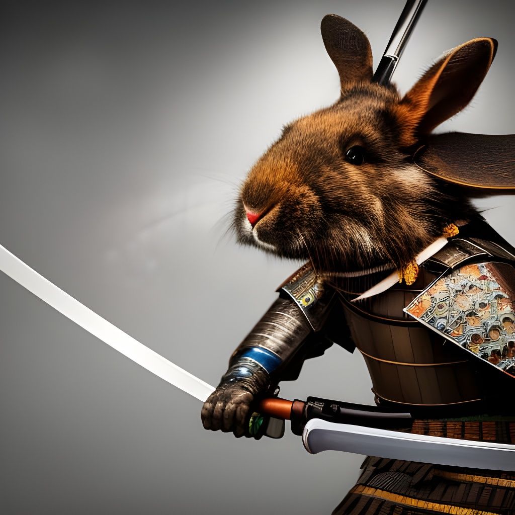 Ninja Rabbit - AI Generated Artwork - NightCafe Creator