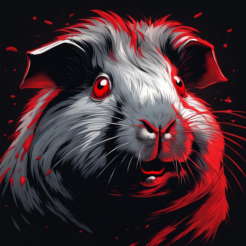 Evil Guinea Pig - AI Generated Artwork - NightCafe Creator
