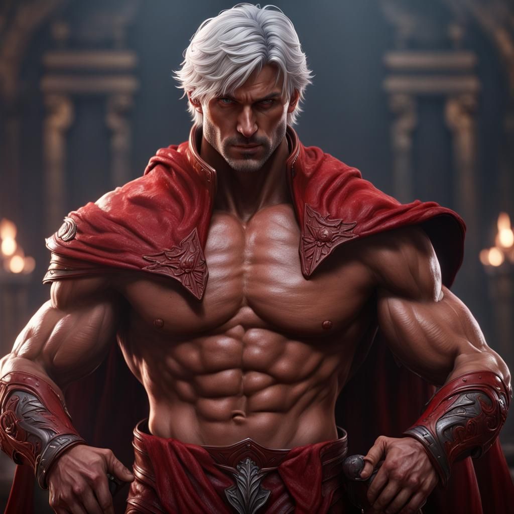 hyperrealistic muscular male as Dante from Guardians of Eternity by ...
