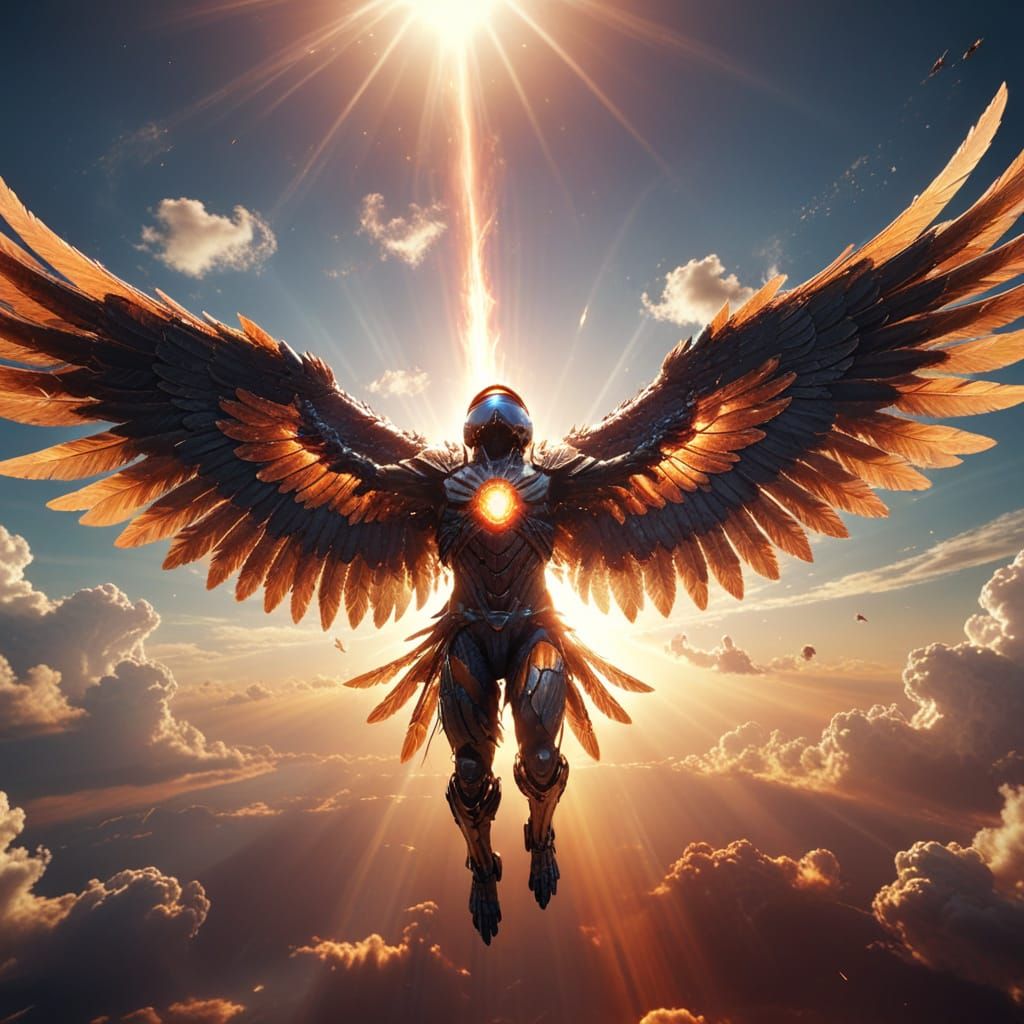 "Icarus Flying towards the Sun" #2 - "Icarus Flying towards ...