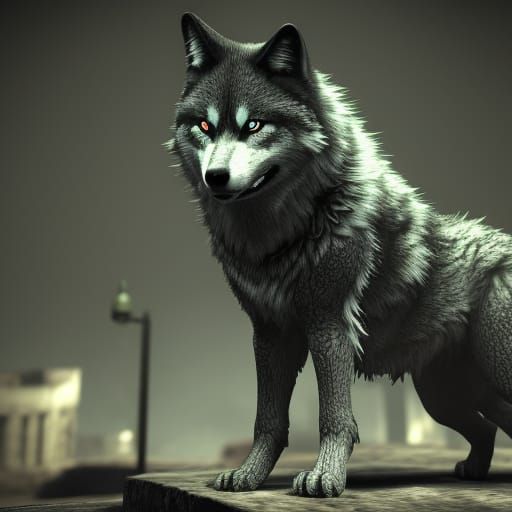 Death wolf - AI Generated Artwork - NightCafe Creator
