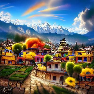 Magic town 2 - AI Generated Artwork - NightCafe Creator