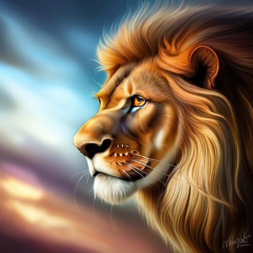 Great lion. - AI Generated Artwork - NightCafe Creator