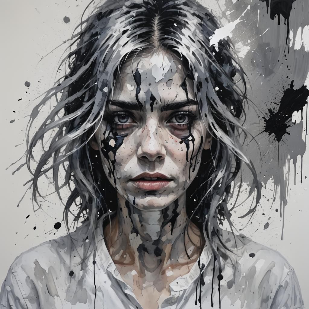 Fading girl - AI Generated Artwork - NightCafe Creator