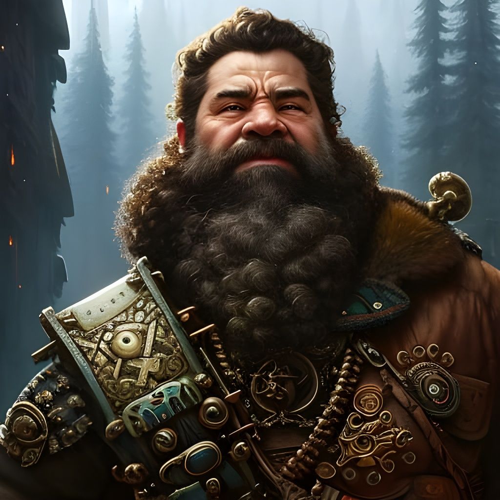 Bjorn, Dwarf Runesmith - AI Generated Artwork - NightCafe Creator