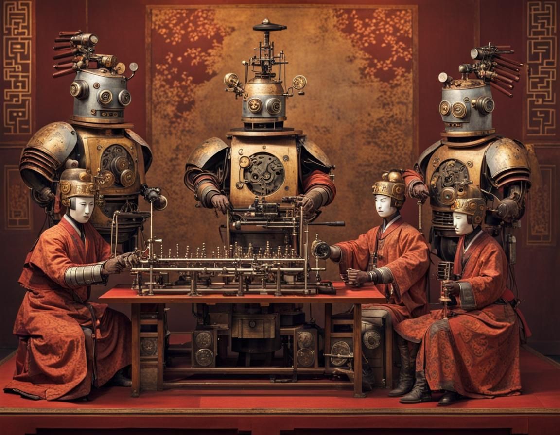 Han dynasty Automatons - AI Generated Artwork - NightCafe Creator