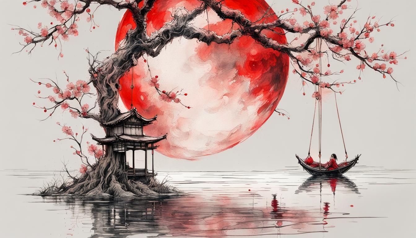 Japanese painting - AI Generated Artwork - NightCafe Creator