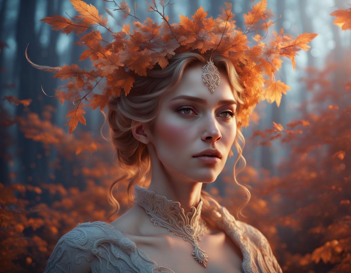 Autumn Queen - AI Generated Artwork - NightCafe Creator