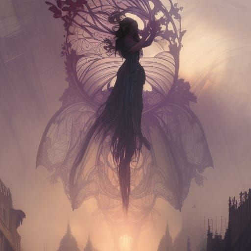 fairy of death - AI Generated Artwork - NightCafe Creator