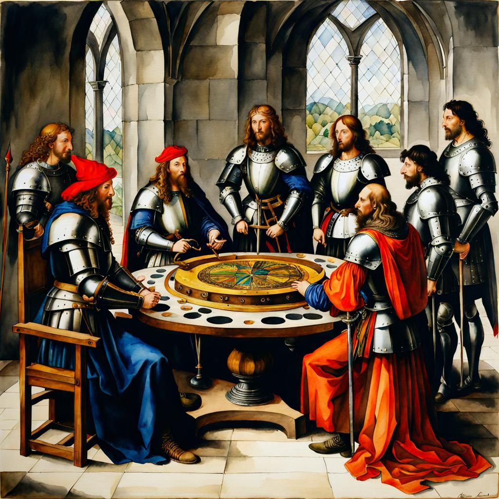 arthur and knights of the round table - AI Generated Artwork ...