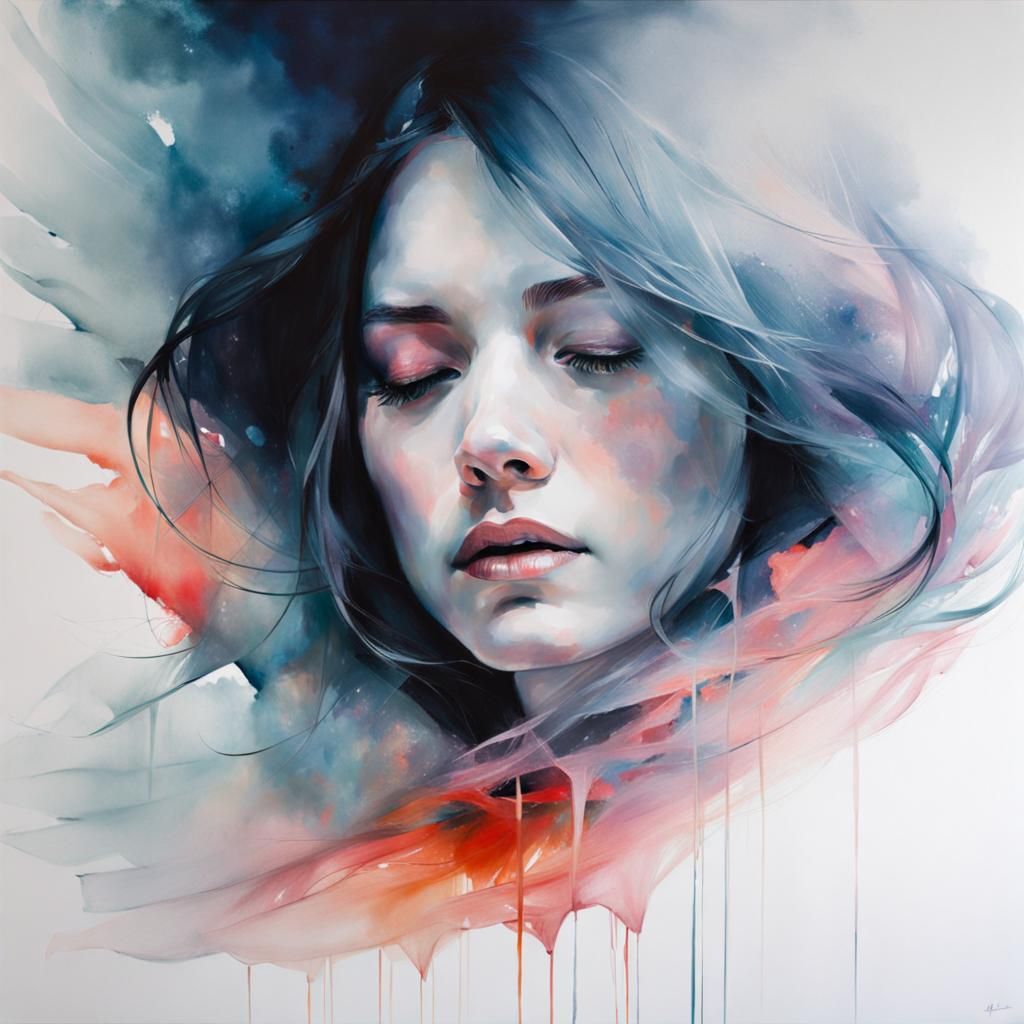 Artist: Agnes Cecile Title: "The Dreamer and a Nightmare" Media ...