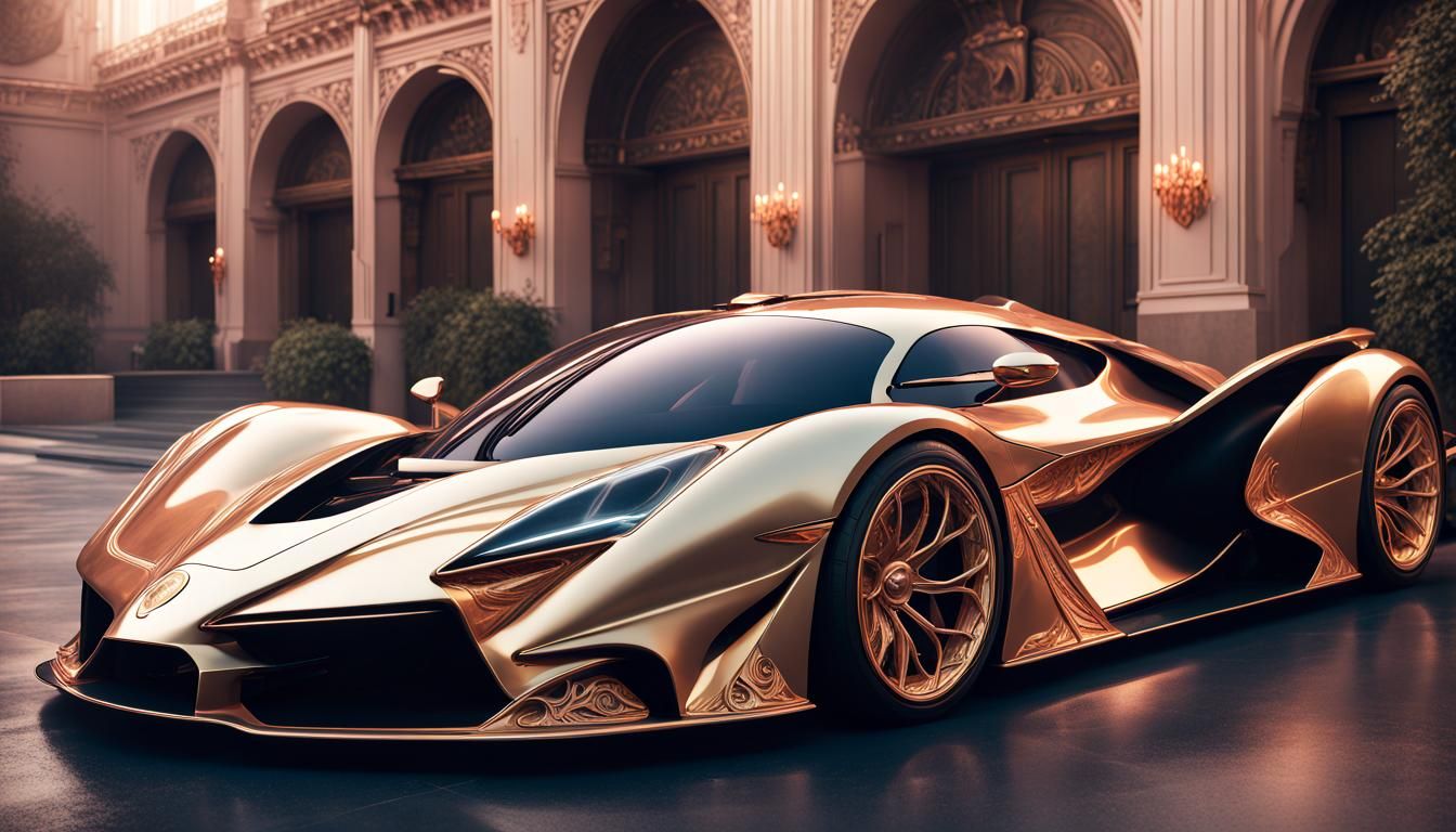 Golden Series: Hypercar - AI Generated Artwork - NightCafe Creator