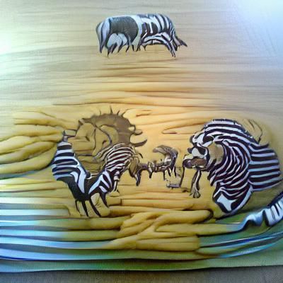 zebras eating - AI Generated Artwork - NightCafe Creator