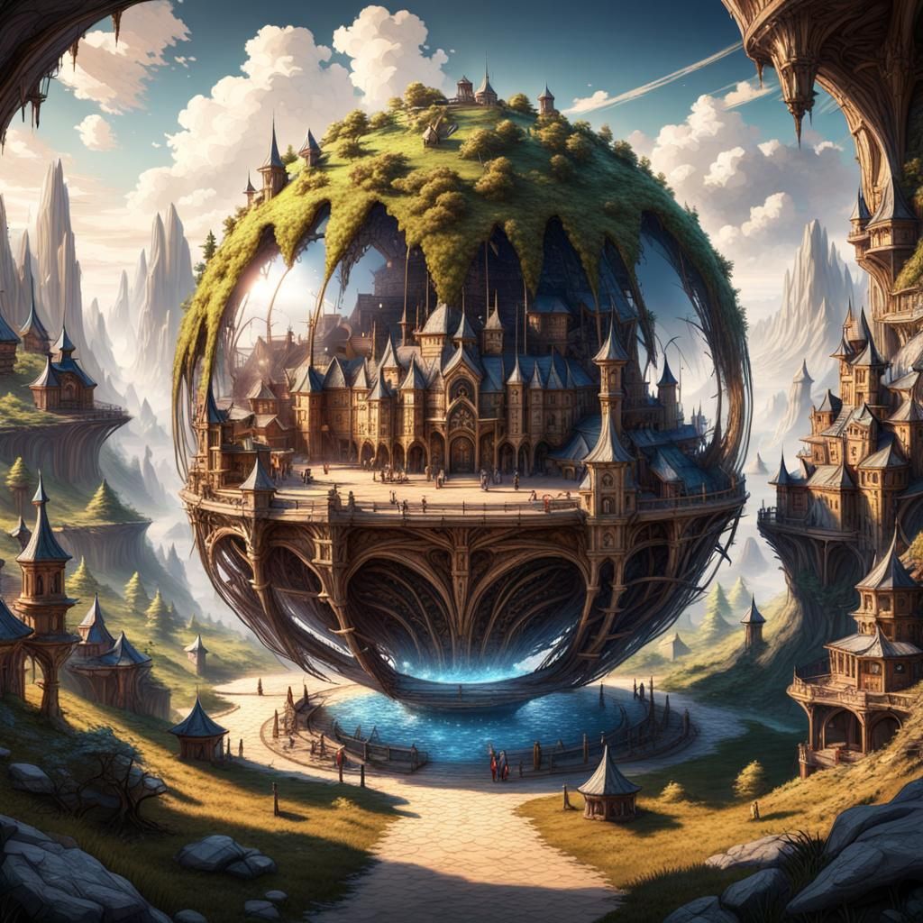 Fantasy world - AI Generated Artwork - NightCafe Creator