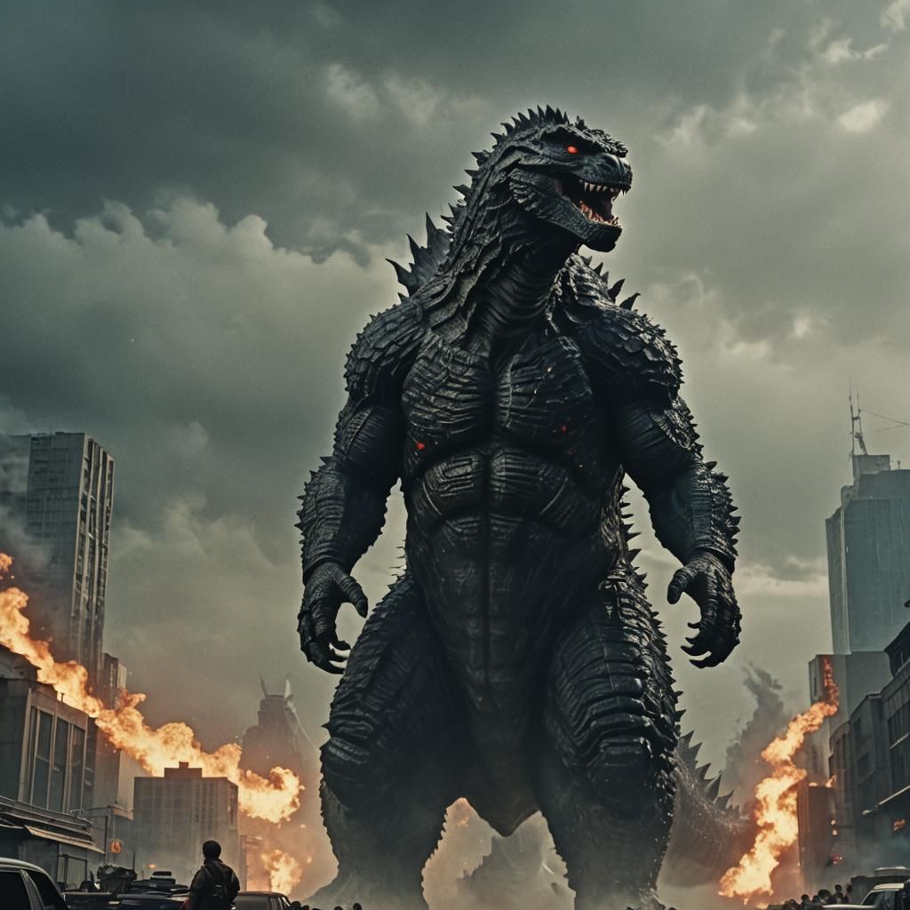 Godzilla - AI Generated Artwork - NightCafe Creator