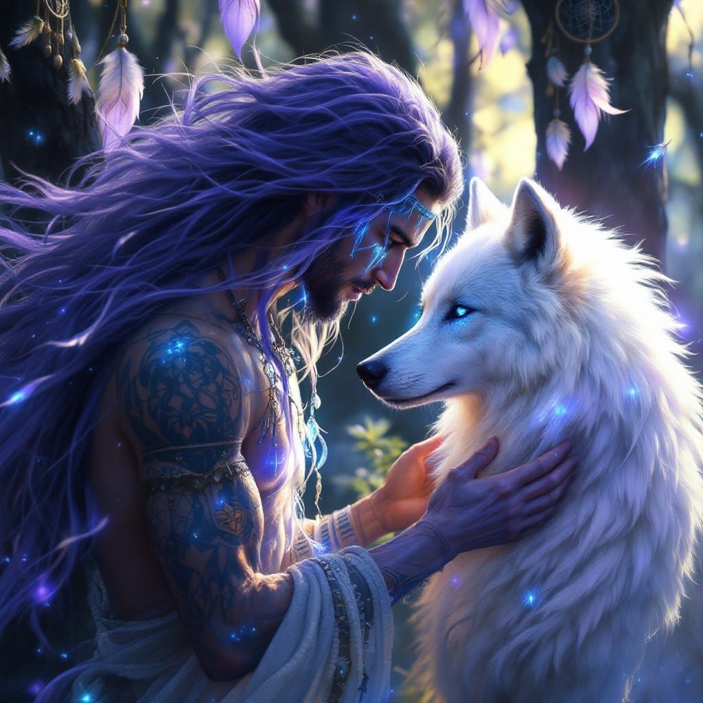 Aaron Wolfe - Ethereal Meeting in Fantastical Woods - Impres...