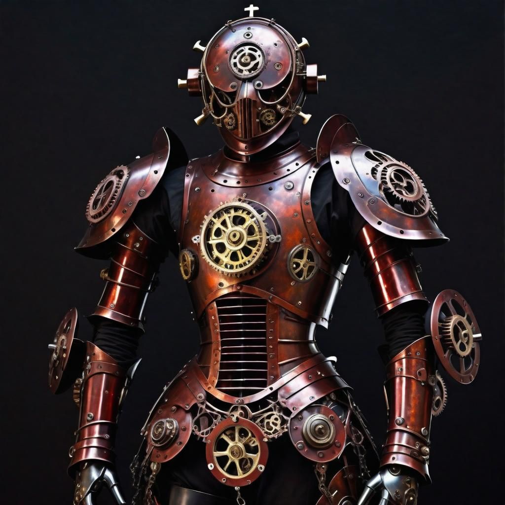 Medieval Steampunk Knight - AI Generated Artwork - NightCafe Creator