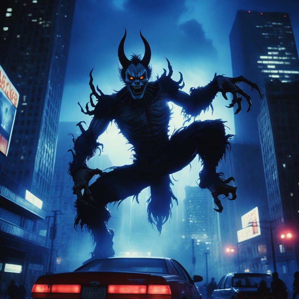 Dark Fantasy Epic: Ryuk Unleashes Demon Wings in U... - AI Art
