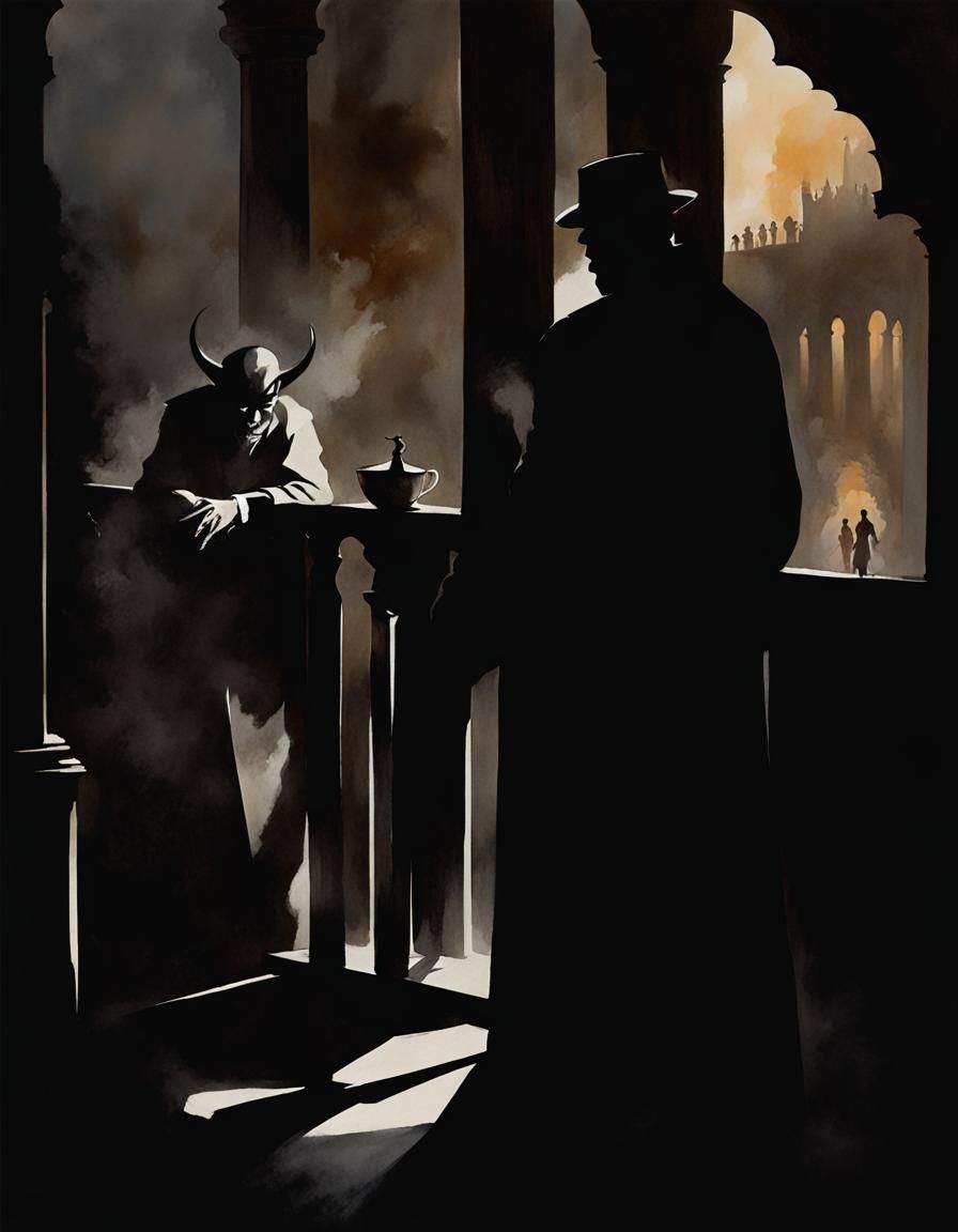 Shadow of The Demon - AI Generated Artwork - NightCafe Creator