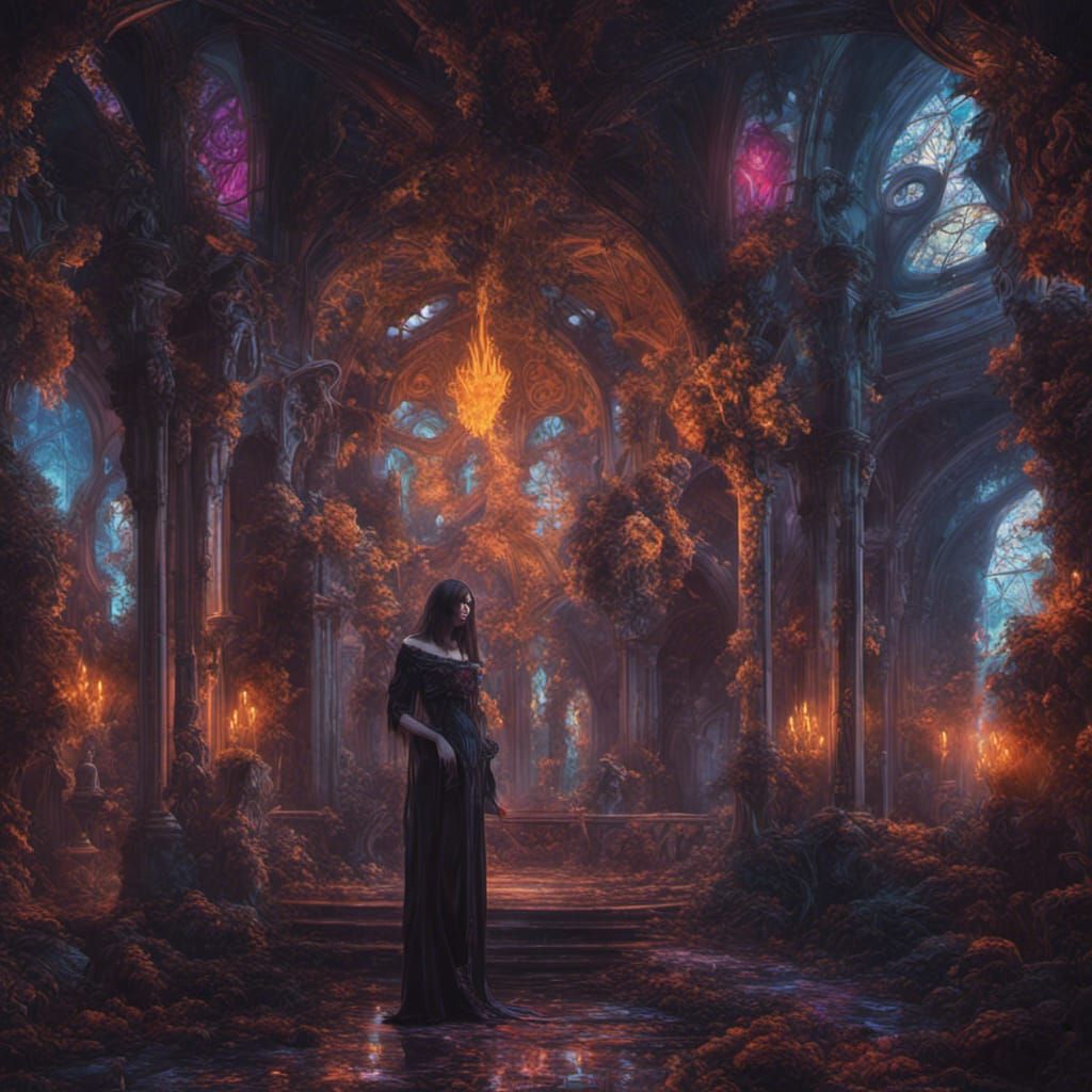 psychedelic goth - AI Generated Artwork - NightCafe Creator