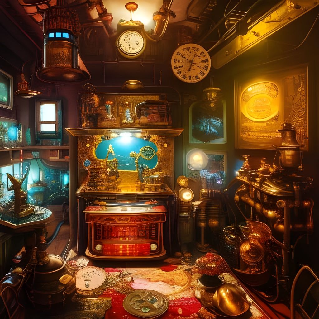 Antique shop - AI Generated Artwork - NightCafe Creator