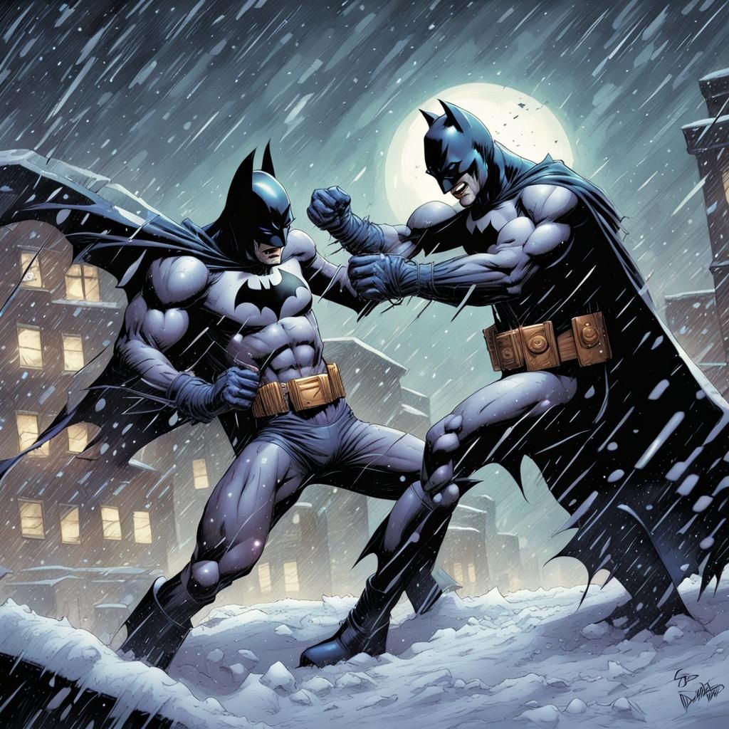 Batman Inner-Struggle - AI Generated Artwork - NightCafe Creator