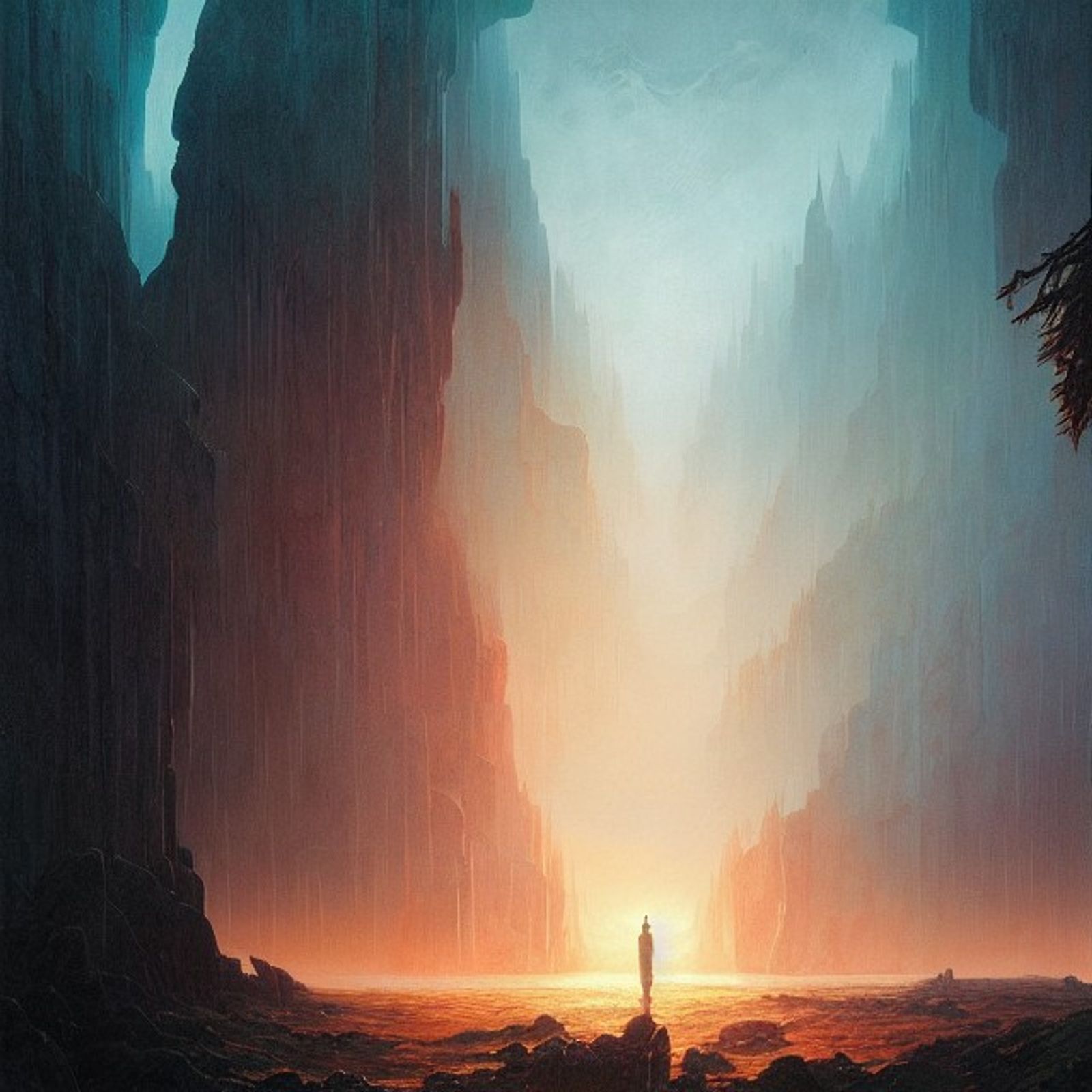 Cave Of Whispering Fog - AI Generated Artwork - NightCafe Creator