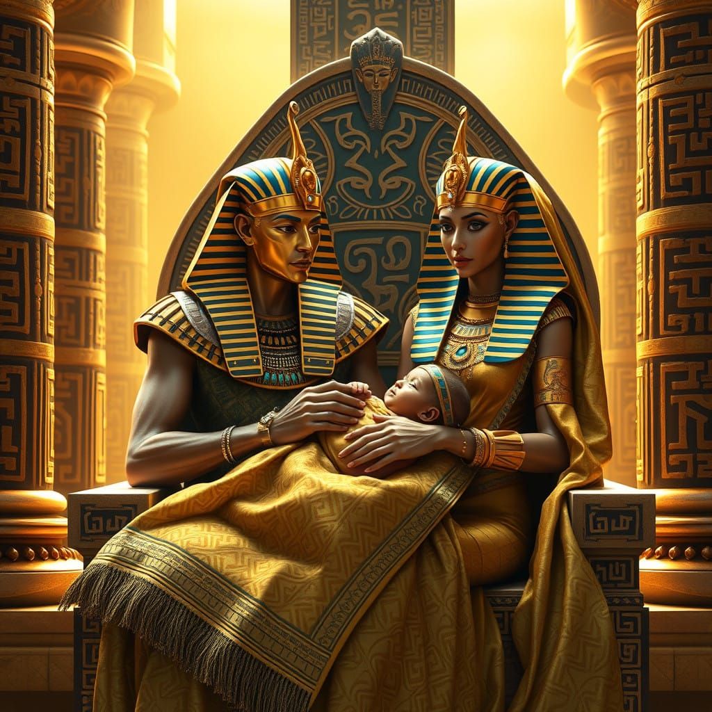 Pharaoh & His Queen Welcome A Prince
