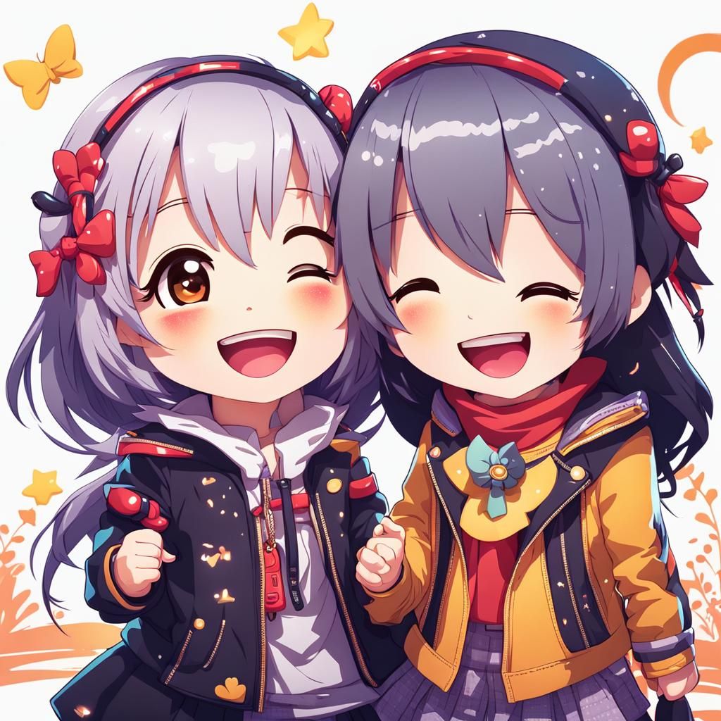 The Gigglers - AI Generated Artwork - NightCafe Creator