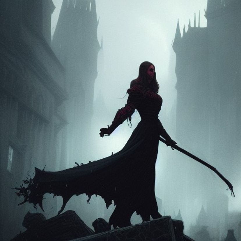 The Vampire Hunter - AI Generated Artwork - NightCafe Creator