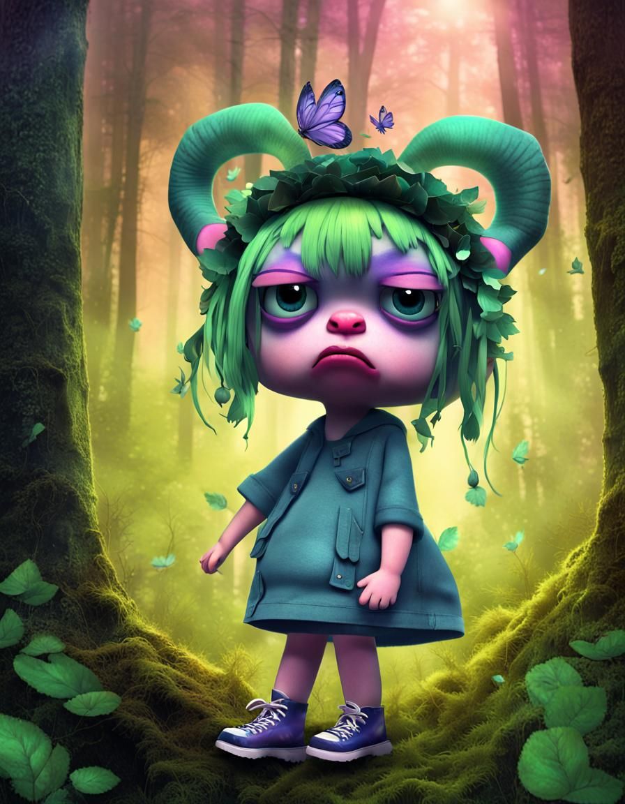 Numptigami - Grumpy Little Ms Ing - AI Generated Artwork - NightCafe ...
