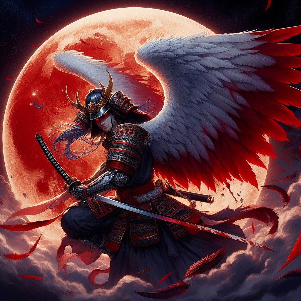 Angel Samurai - AI Generated Artwork - NightCafe Creator