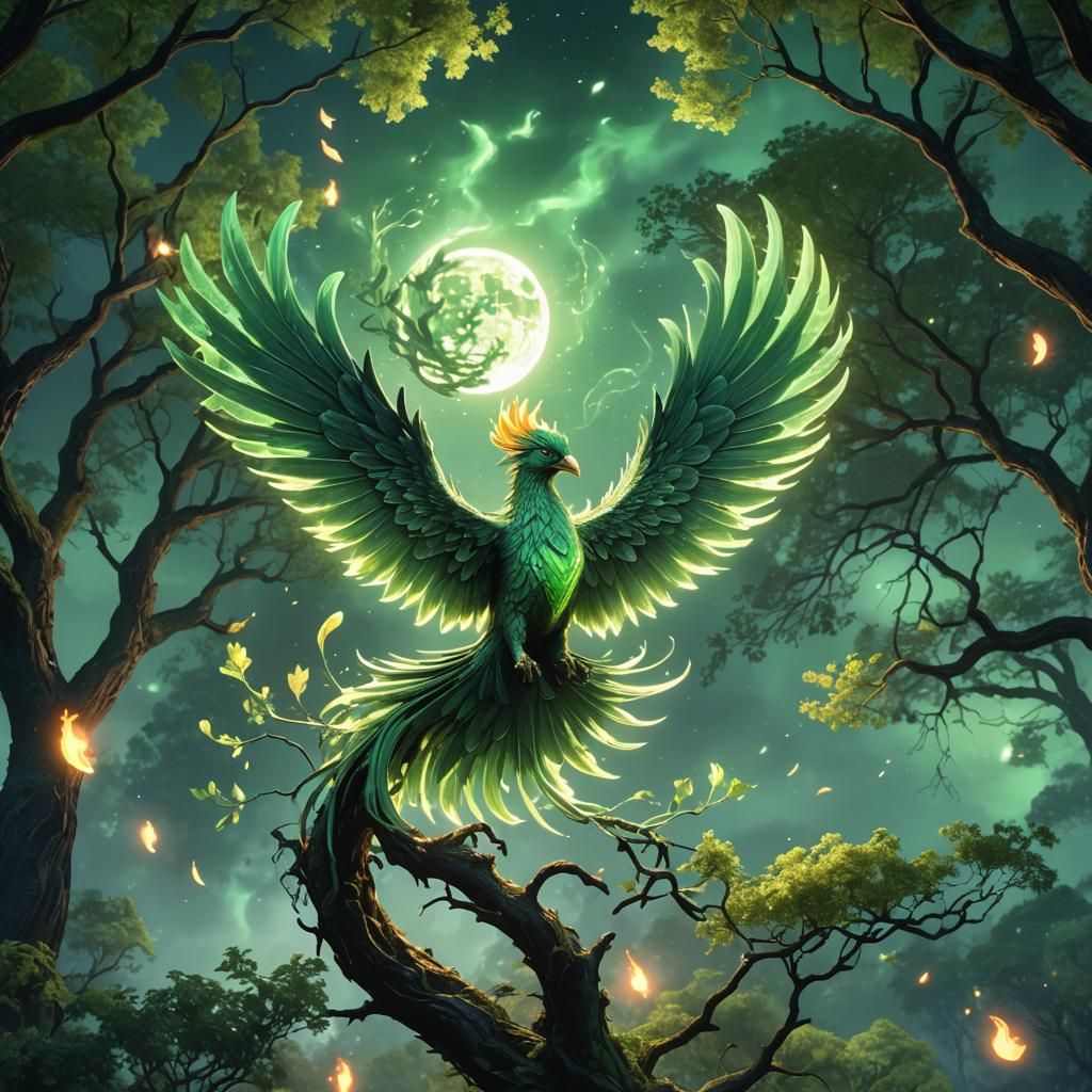 Nature phoenix - AI Generated Artwork - NightCafe Creator