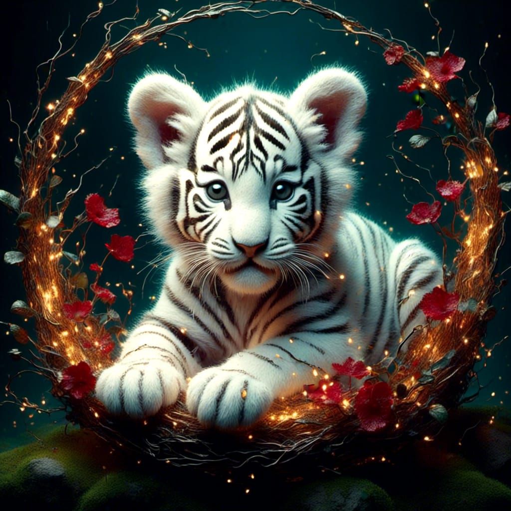 Tiger basket - AI Generated Artwork - NightCafe Creator