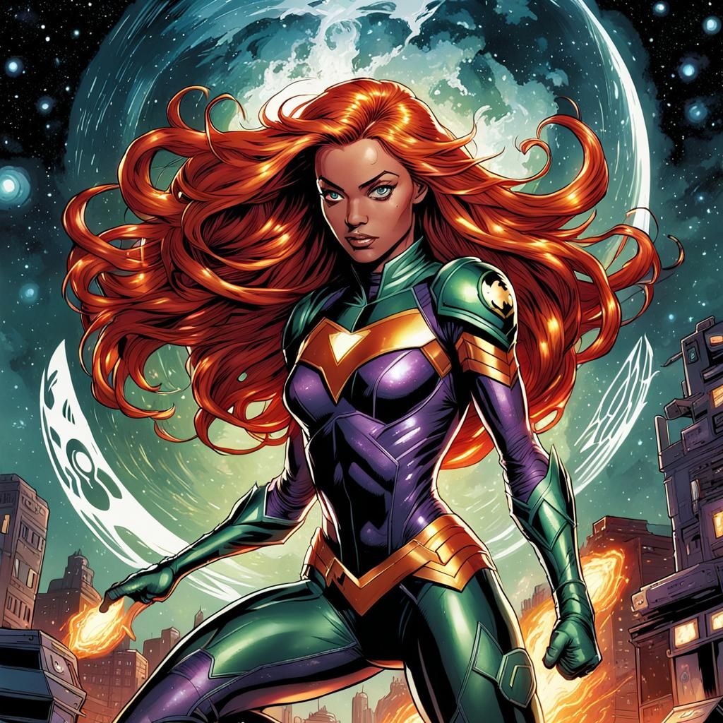 DC comics Starfire. - AI Generated Artwork - NightCafe Creator