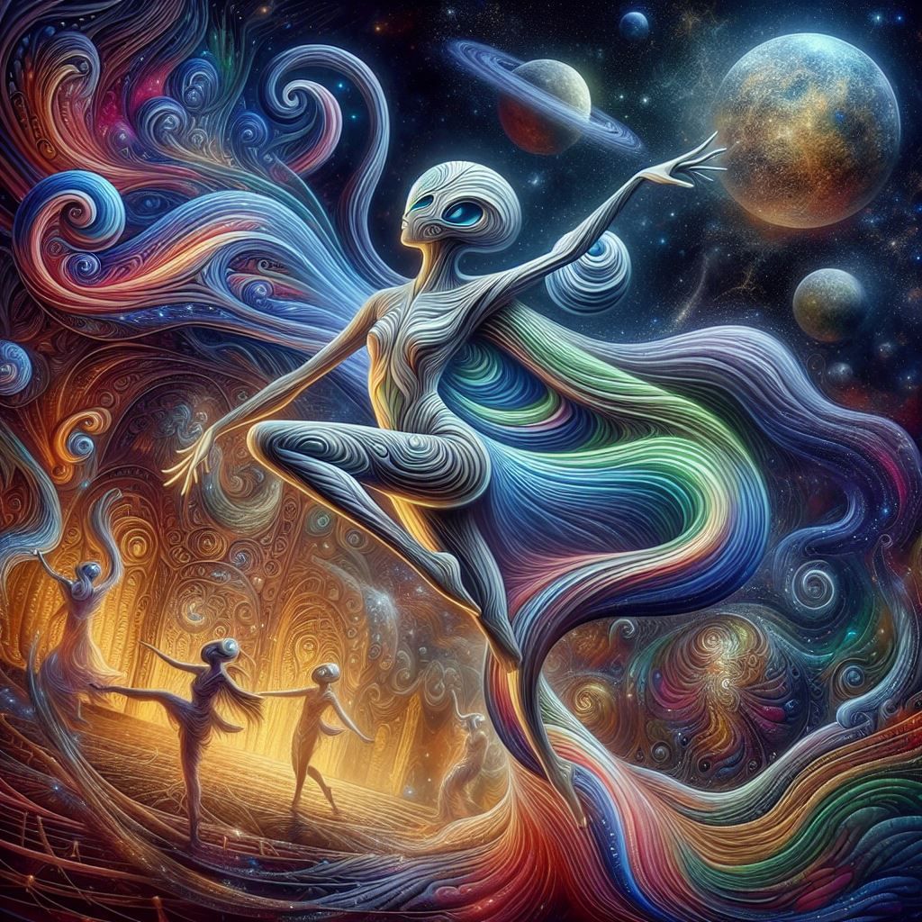 Alien dancer - AI Generated Artwork - NightCafe Creator