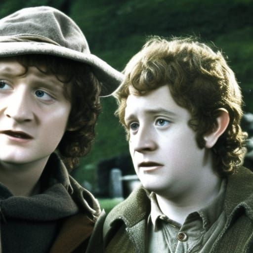 Frodo and Samwise as a 1970s Detective Show - AI Generated Artwork ...