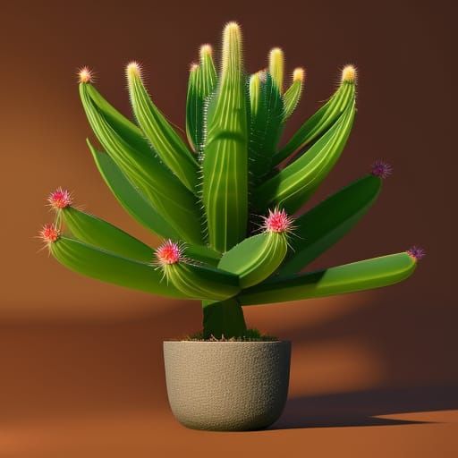 Household cactus - AI Generated Artwork - NightCafe Creator